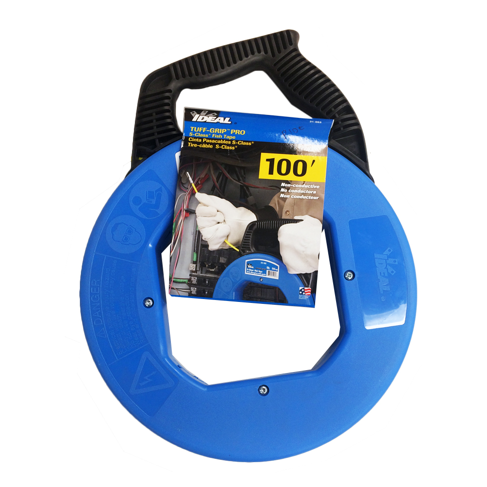 Ideal Industries 31 063 100 Ft Tough Grip Fiberglass Fish Tape 100 100 Feet 100 Foot
