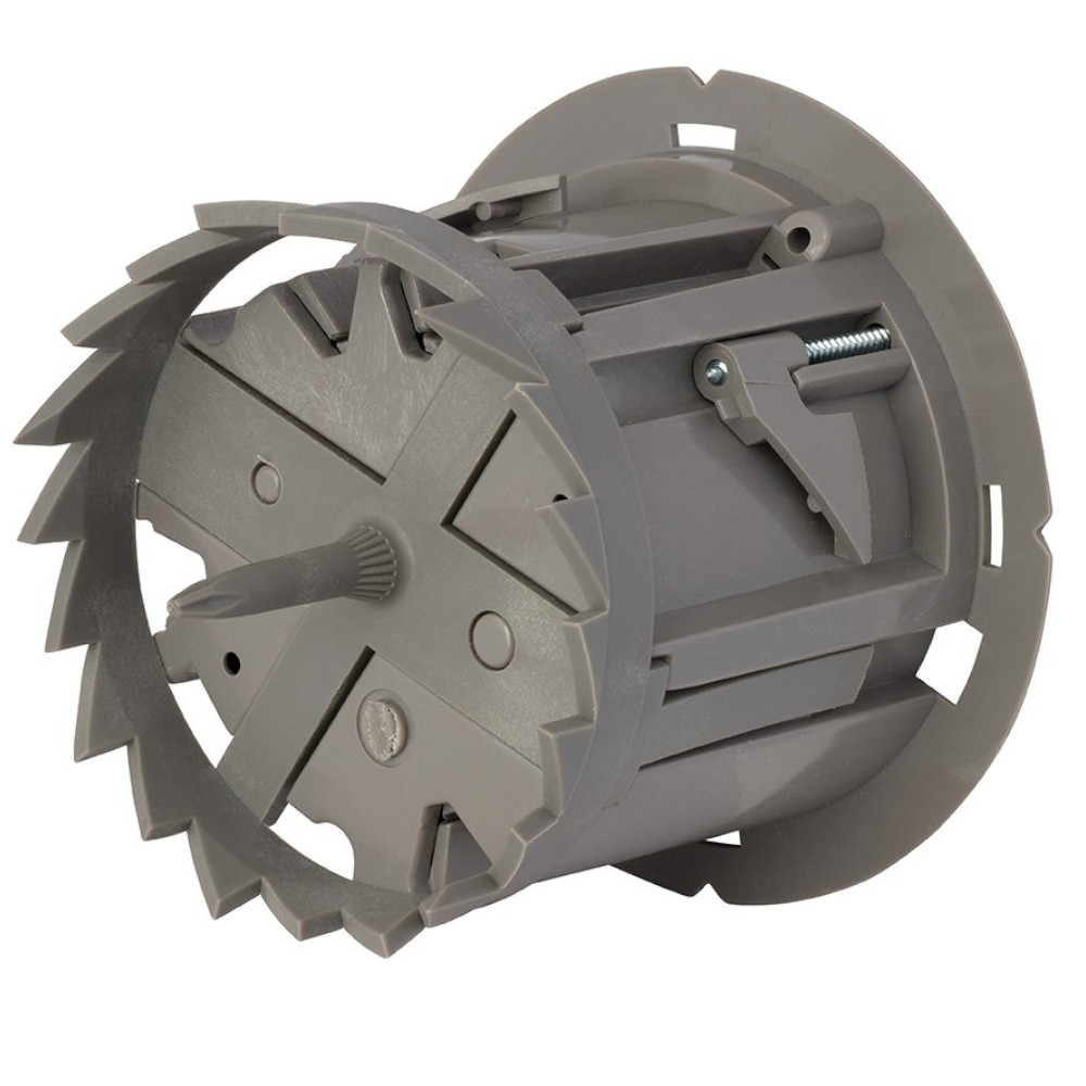 Madison Electric MSBST250 Shark Tooth Round Device Box 18.3 Cubic Inch 2 1 2 Inch Depth
