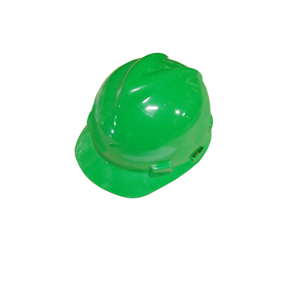 MSA Safety Equipment 463946 V-Guard Green Hard Hat with Staz-On Suspension