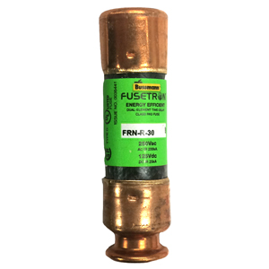 Cooper Bussmann Inc FRN-R30 Fusetron Time Delay Catridge Fuse 30 Amp ...