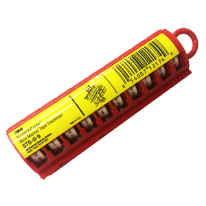 3M ScotchCode Wire Marker Tape Dispenser with Tape STD-0-9, compact ...