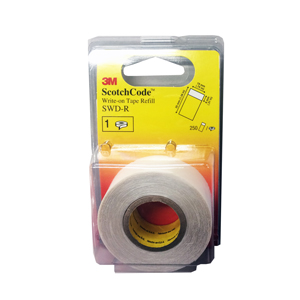3M SWD-R, 3/4 x 1-3/8 Inch Write-On Marker Tape