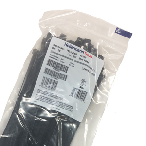 Hellermann Tyton T120R0K2 Heavy Duty Cable Tie, 15 Inch Black, UL Rated ...
