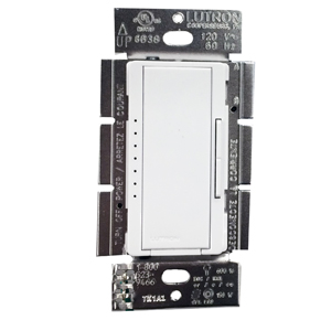 Lutron MACL-153M-WH 120 Volt 600 Watt CFL LED Maestro Dimmer Single ...