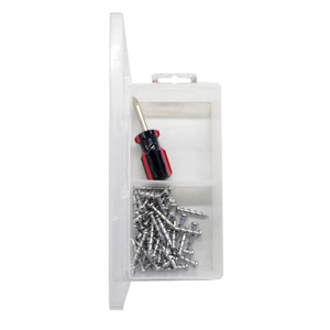 Powers Fasteners 2289 Wall Dog Kit Chrome Pa HD Heavy Duty with Screw ...
