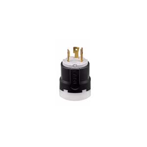 Cooper AHCL720P 2-Pole 3-Wire 20 Amp 277V Locking Plug Black, Gray Nema ...