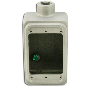 Appleton FS-1-50, 1 Gang with 1 Hubs 1/2 Inch, Malleable Shallow Device Box