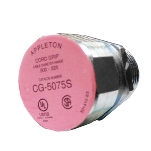 Appleton CG-5075S 3/4 Inch Steel Liquidtight Cord Grip Cable Size .500-.625