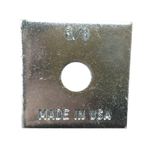 3/8 Inch Galvanized Square Washer