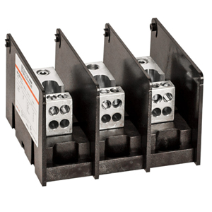Mersen MPDB67463, Distribution Block Cu/Al 600 Volt AC 3-Pole 380 Amp ...