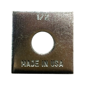 1/2 Inch Galvanized Square Washer