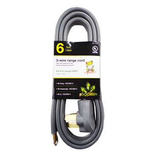 6 Ft 3 Wire 50 Amp Range Pigtail Cord