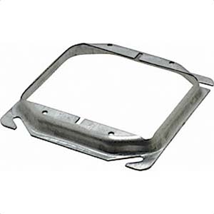 Crouse-Hinds TP534, 4 Inch Square 2-Device 3/4 Inch Raised Steel Tile Ring