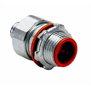 1 Inch Liquidtite Straight Connector Die Cast W/ Insulated Throat