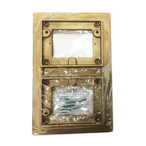 Walker Underfloor Duct 827C 2G 2 Gang Brass Carpet & Tile Flange