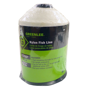 Greenlee 604, Nylon Fish line 2200 Ft 85 Pound Tensile Strength ...