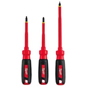 Milwaukee 48-22-2202, 3 Piece 1000 Volt Insulated Screwdriver Set ...