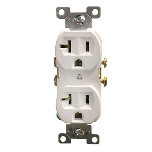 Cooper CR20W, 2-Pole 3-Wire 20 Amp 125 Volt Commercial Specification ...