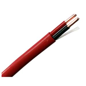 Fire Alarm Cable 18-2 Conductor FPLP PVC Unshielded Non-Plenum Red ...