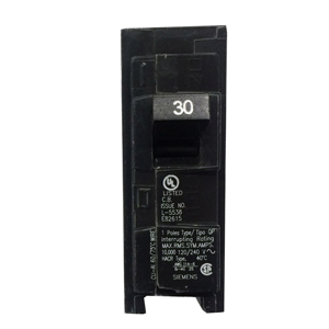 Siemens Q130 30 Amp Single Pole Plug-In Circuit Breaker Type QP 120 Volt