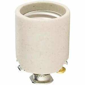 Leviton 3152-8 Med Base 1 Piece Porcelain Keyless Incandescent Socket ...