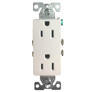 Cooper 1107W-BX, 2-Pole 3-Wire 15A, 125V Decorator Commercial ...