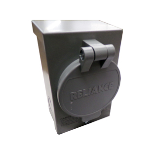 RELIANCE CONTROLS PB30 30 Amp L14-30 Power Inlet Box Steel N3R 30 Amp ...
