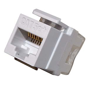 Legrand Pass & Seymour WP3450-WH Cat 5e, RJ45 Keystone Connector, White