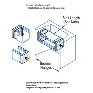 2654-GLV Column Mount Attachment 1 Pair