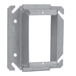 Crouse-Hinds TP522, 4 Inch Square 1-Device 3/4 Inch Raised Steel Tile Ring