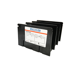 Mersen MPDB67003, Splicer Block Cu/Al 600 Volt AC 3-Pole 310 Amp Line/Load (1) 350MCM-6AWG Al ...