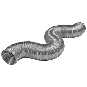 Lambro 306, 6 Inch x 8 Ft Aluminum Flexible Semi-Rigid Duct