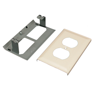 Wiremold G3043BE 3000 Series Steel Single-Channel Duplex Receptacle ...