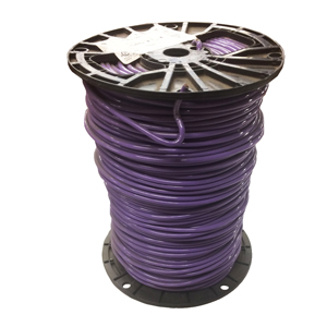 10 Solid THHN Copper Spool Purple 500 Ft