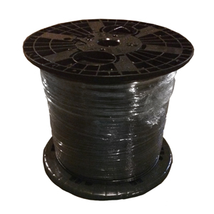 12 Stranded THHN Copper Reel Black 2500 Ft