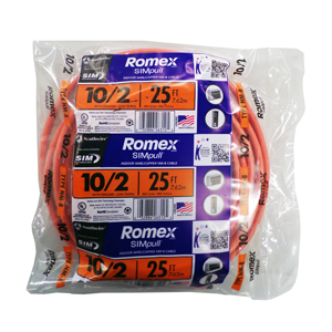 10/2 Romex NM-B with Ground Coil 25 Ft