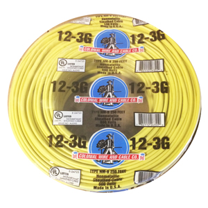 12/3 Non-Metallic Sheathed Cable with Ground - 250 Foot Coil