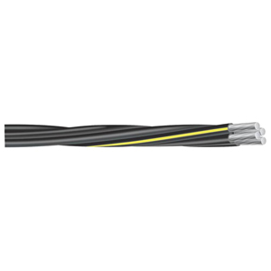 Triplexed Aluminum Conductor 2 AWG W 2 Conductor & 4 AWG W 1 Conductor ...