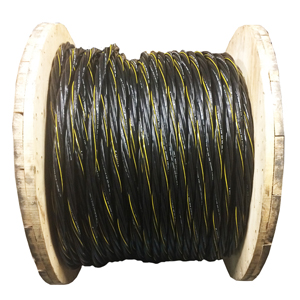 Quadraplex Aluminum Conductor 2 AWG W 3 Conductor & 4 AWG W 1 Conductor ...