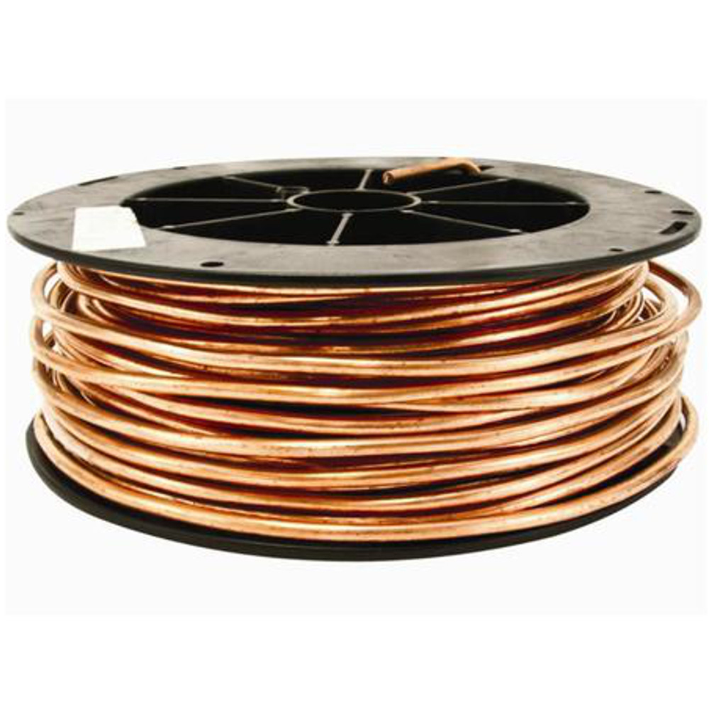 4 AWG Solid Soft Drawn Bare Copper Wire Reel 1000 ft
