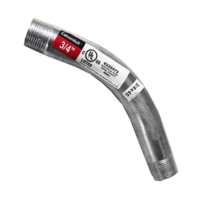 3/4 Inch RIGID 45 Degree Conduit Elbow