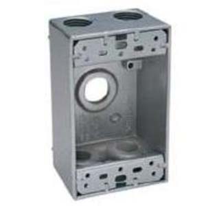 BWF B75-22V 1 Gang DC WP Outlet Box with 5 3/4" Threaded Outlets 4-9/16 ...