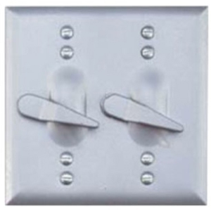 BWF TS-2V 2 Gang DC WP Toggle Switch Cover For Two 15-20 Amp Switches ...