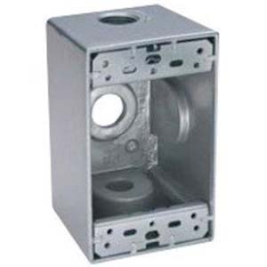 BWF DB-5V Weatherproof Outlet Box 2-5/8 Inch Deep 1 Gang 3 1/2 Inch ...