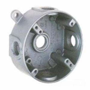 BWF RB-5V Weatherproof Round Outlet Box 5 1/2 Inch Outlets 1/2"