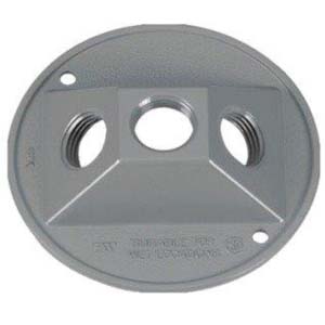 BWF CR-3V 4.5 Inch Round 3 1/2 Inch Holes DC WP Lampholder Cover ...