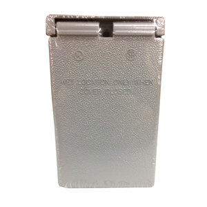 BWF FGV-1DCV Weatherproof In-Use GFCI Cover 1 Gang Vertical Mount with ...