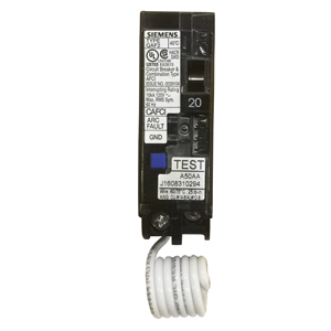 Siemens QA120AFC 1-Pole Plug-In Combination Type AFCI Circuit Breaker ...