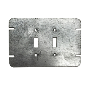 Mulberry 10092, 2-Gang Toggle Switch Galvanized Steel Utility Box Plated