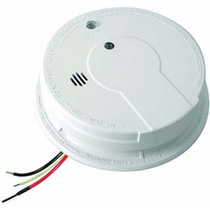 Kidde P12040 AC Hardwired Interconnect Photoelectric Smoke Alarm with Hush